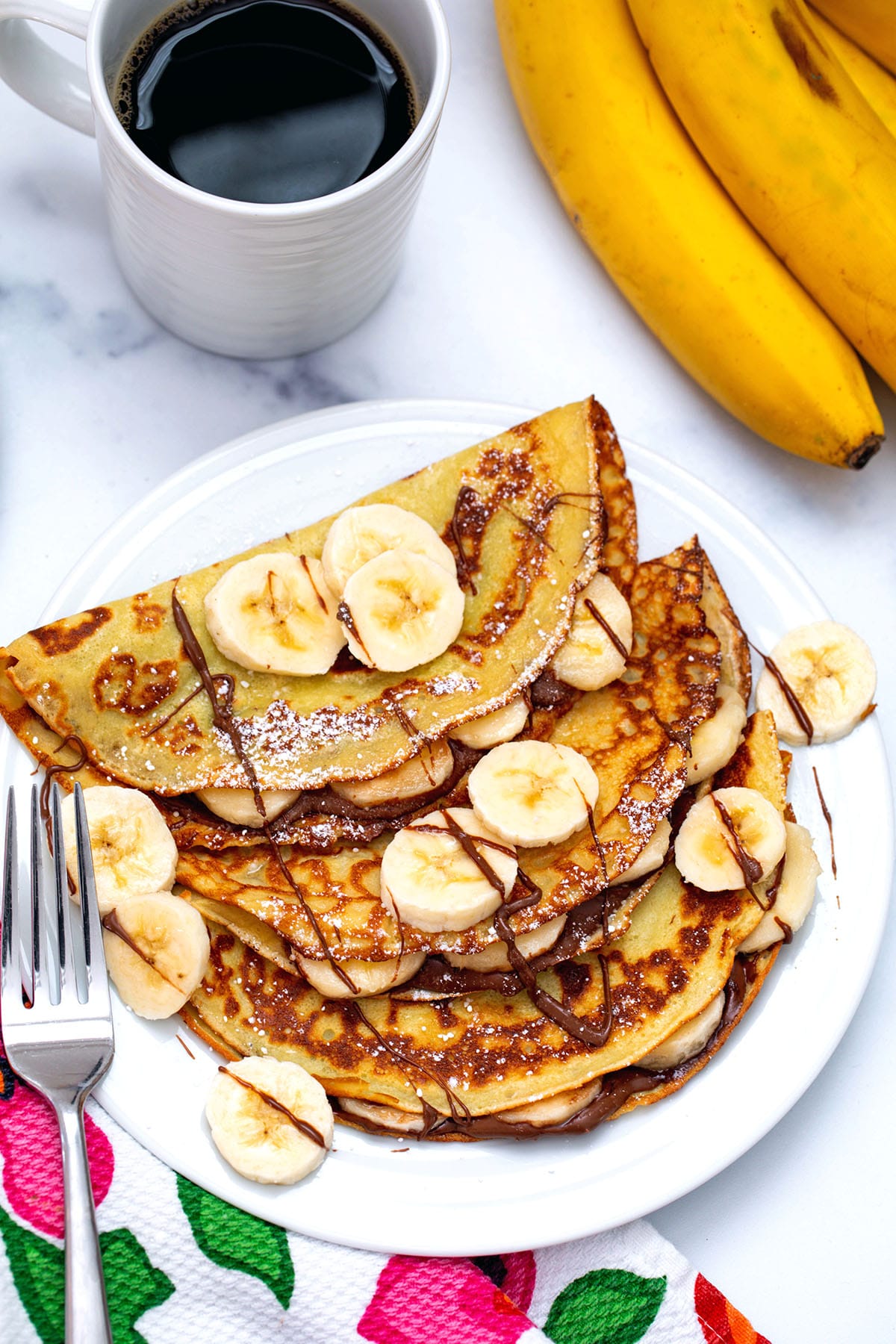 Banana Crepes with Nutella Recipe - We are not Martha