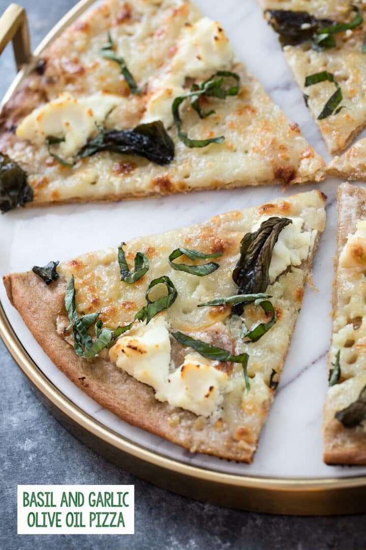Basil and Garlic Olive Oil Pizza Recipe - We are not Martha