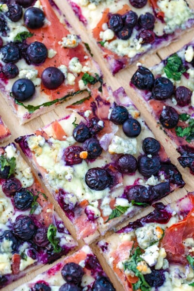 Blueberry and Blue Cheese Pizza Recipe - We are not Martha