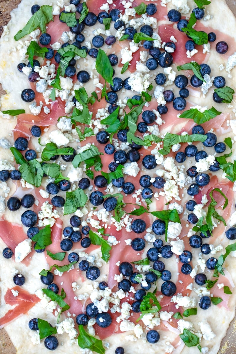 Blueberry and Blue Cheese Pizza Recipe - We are not Martha