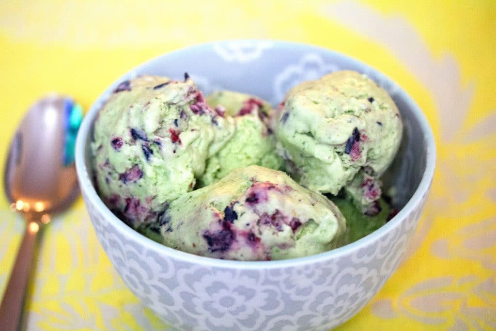 Blueberry Kale Ice Cream Recipe | We are not Martha