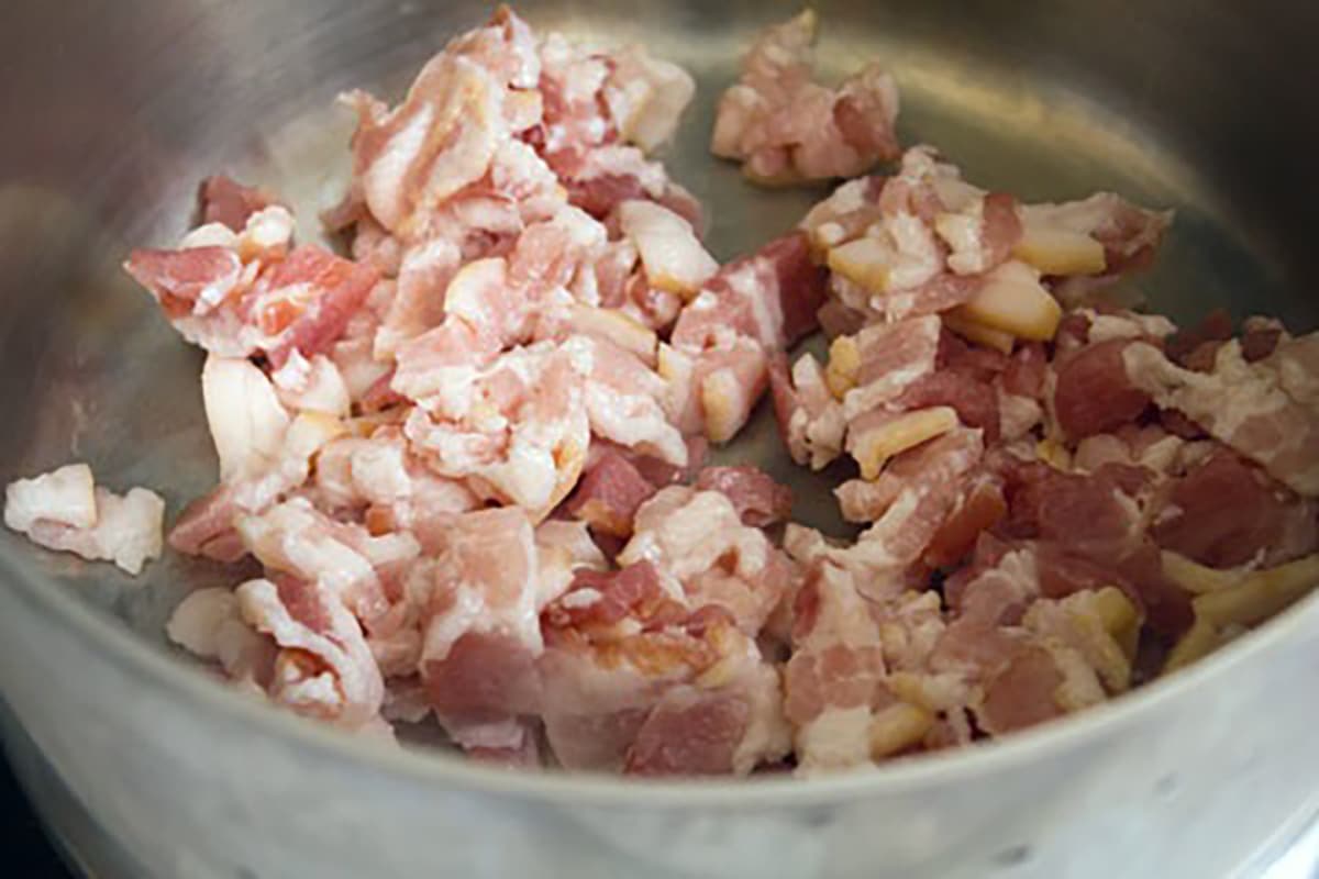 Breakfast Risotto with Bacon and Egg Recipe | We are not Martha