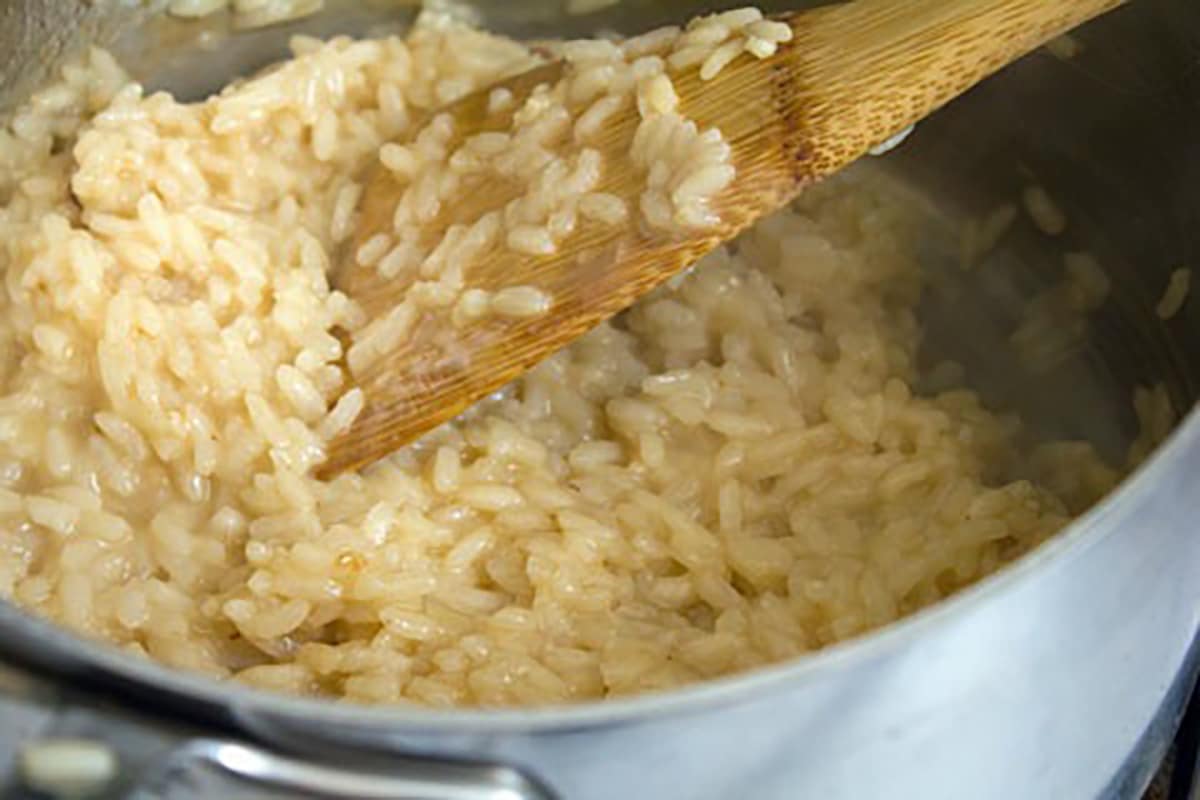 Breakfast Risotto with Bacon and Egg Recipe | We are not Martha