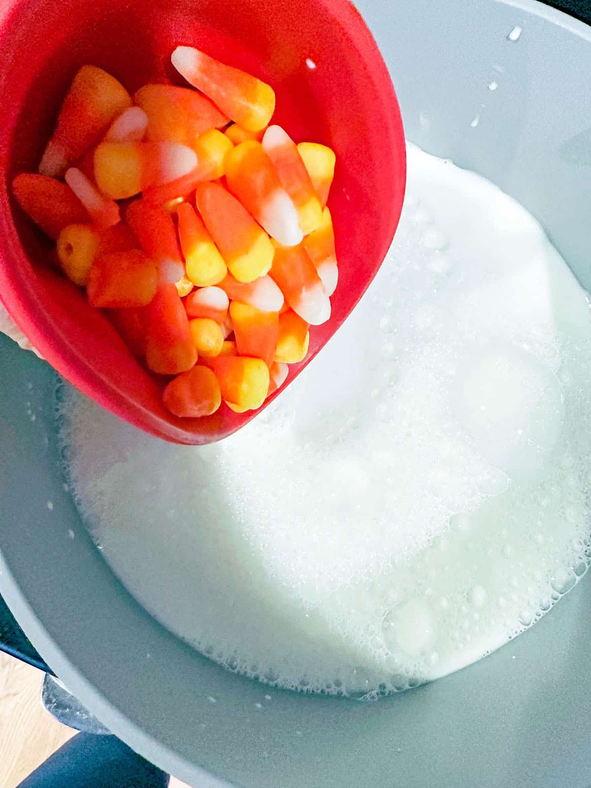 Candy Corn Hot Chocolate Recipe - We are not Martha
