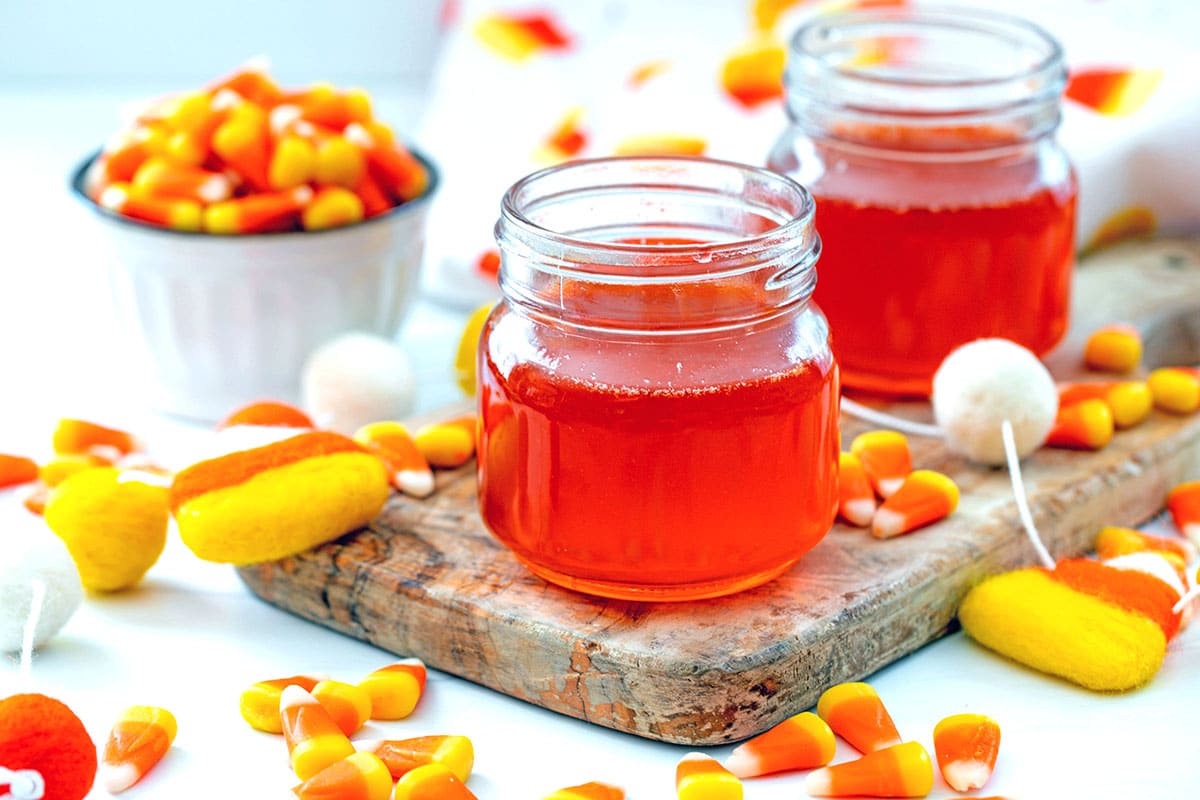 Candy Corn Simple Syrup Recipe - We are not Martha