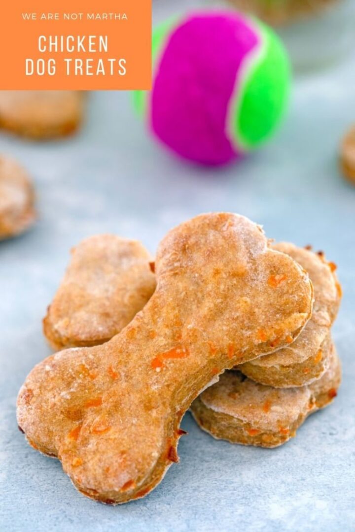 Homemade Chicken Dog Treats Recipe | We are not Martha