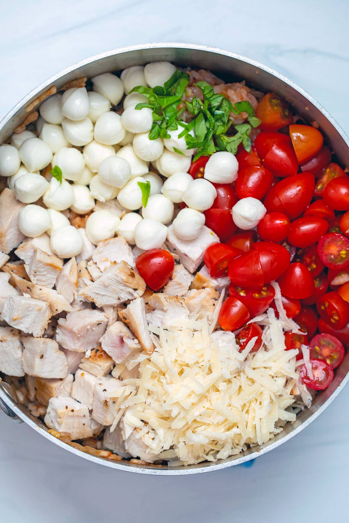 Chicken Parmesan Risotto Recipe | We are not Martha