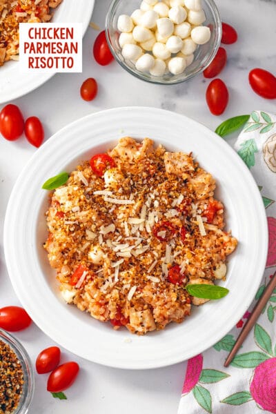 Chicken Parmesan Risotto Recipe | We are not Martha