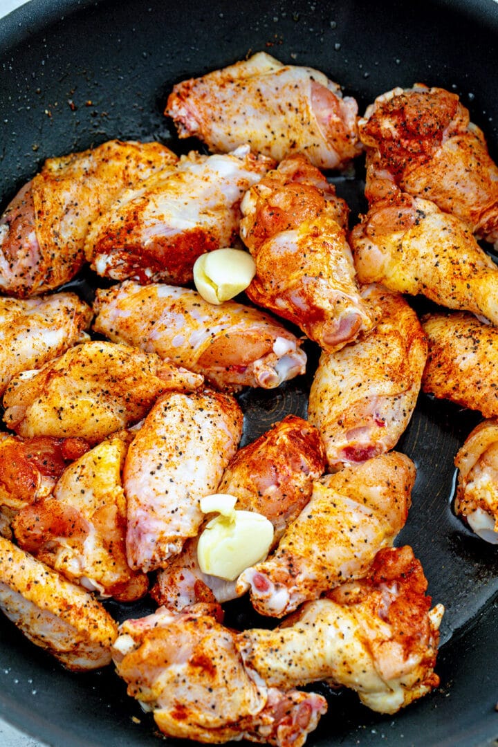 Sizzling Garlic Chicken Wings Recipe - We are not Martha