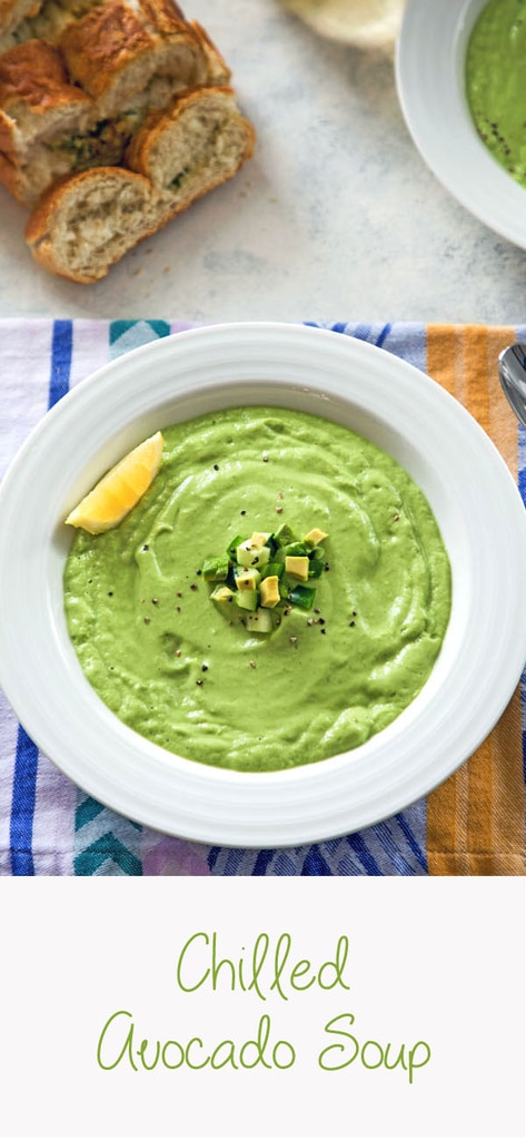 Chilled Avocado Soup Recipe | We are not Martha