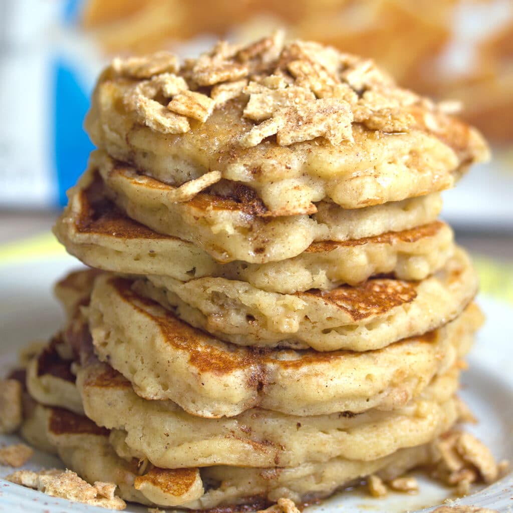 Cinnamon Toast Crunch Pancakes Recipe | We are not Martha