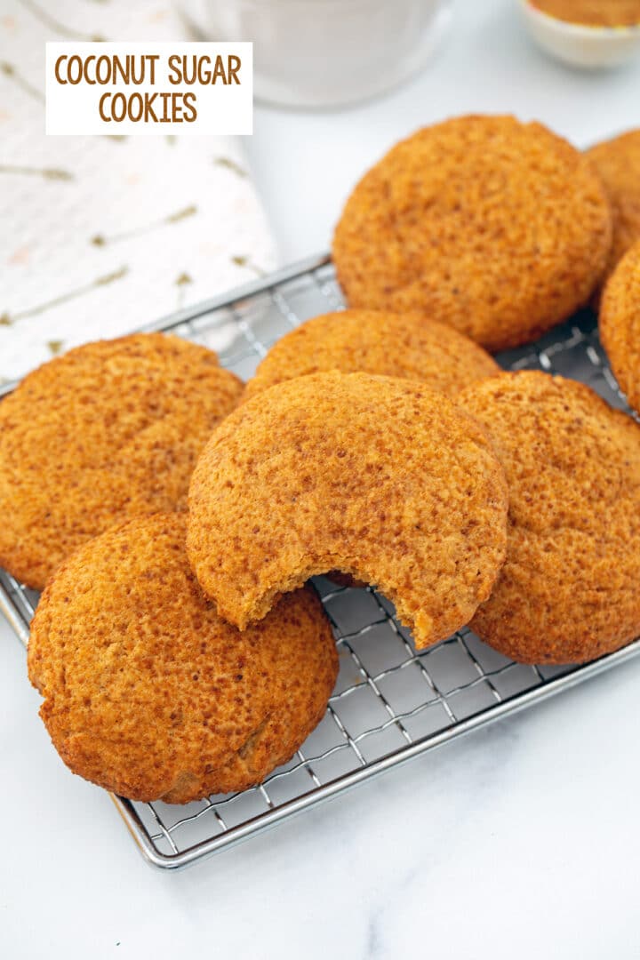 Coconut Sugar Cookies Recipe - We are not Martha