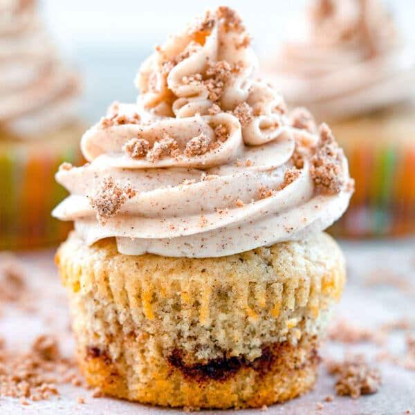 Coffee Cake Cupcakes Recipe | We are not Martha