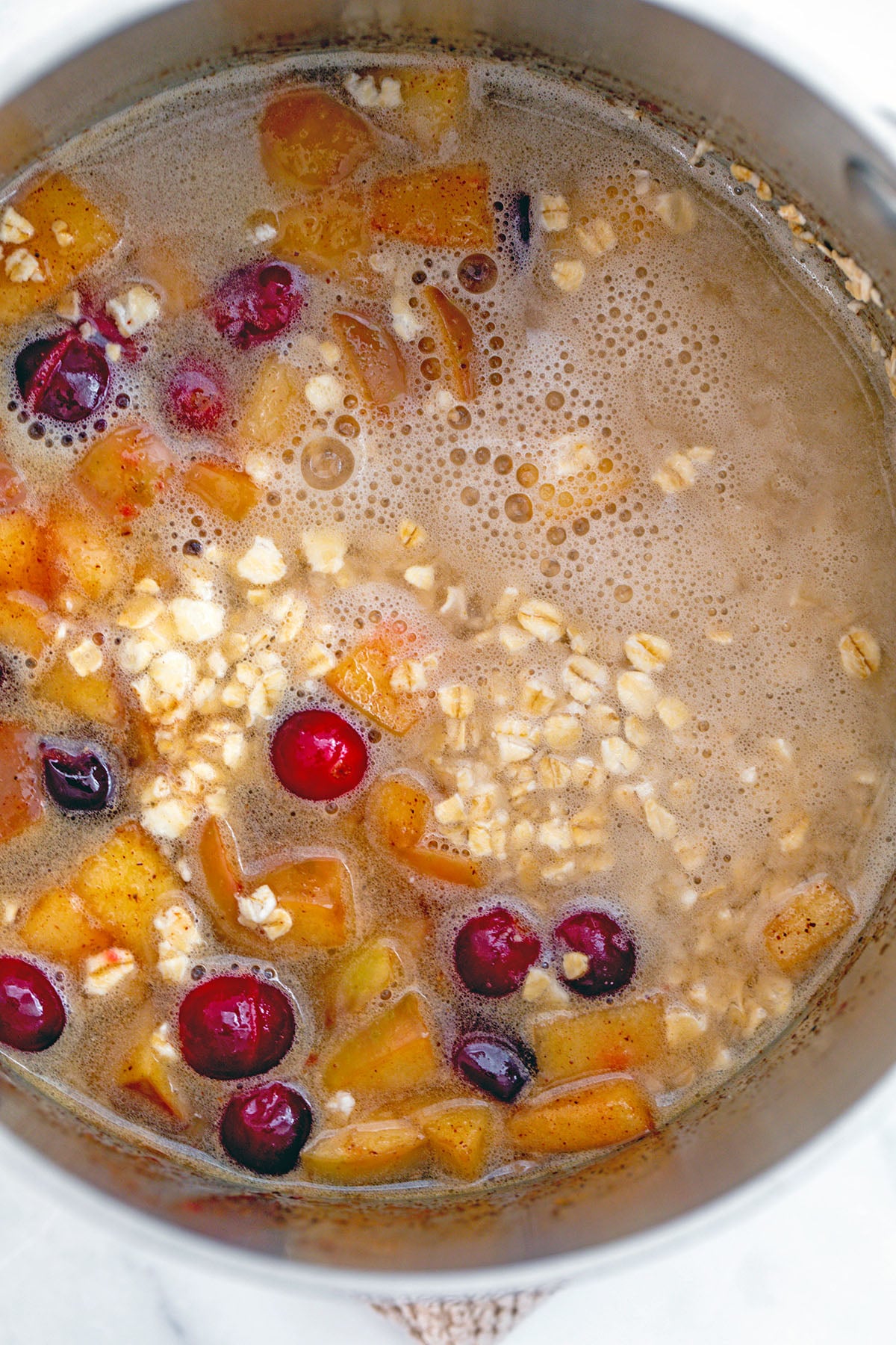 Cranberry Apple Oatmeal Recipe - We are not Martha