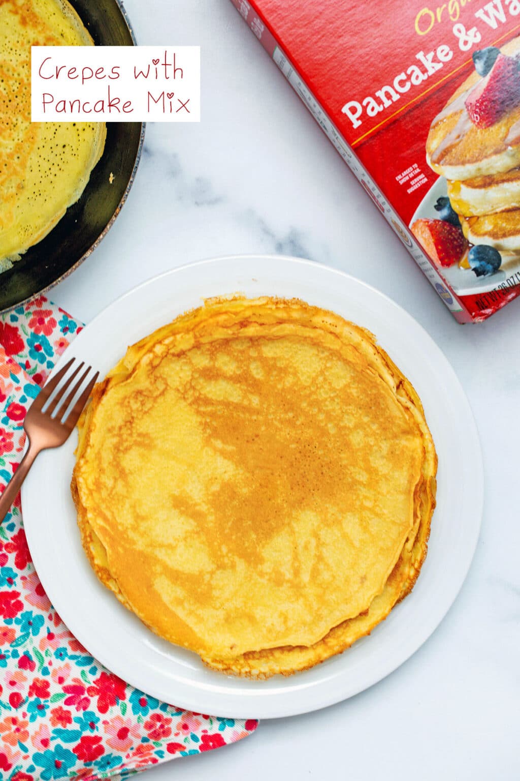 Crepes with Pancake Mix Recipe - We are not Martha