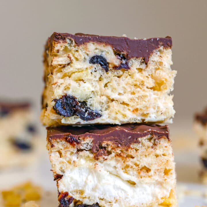 Crispy Chocolate Cherry Treats Recipe | We are not Martha