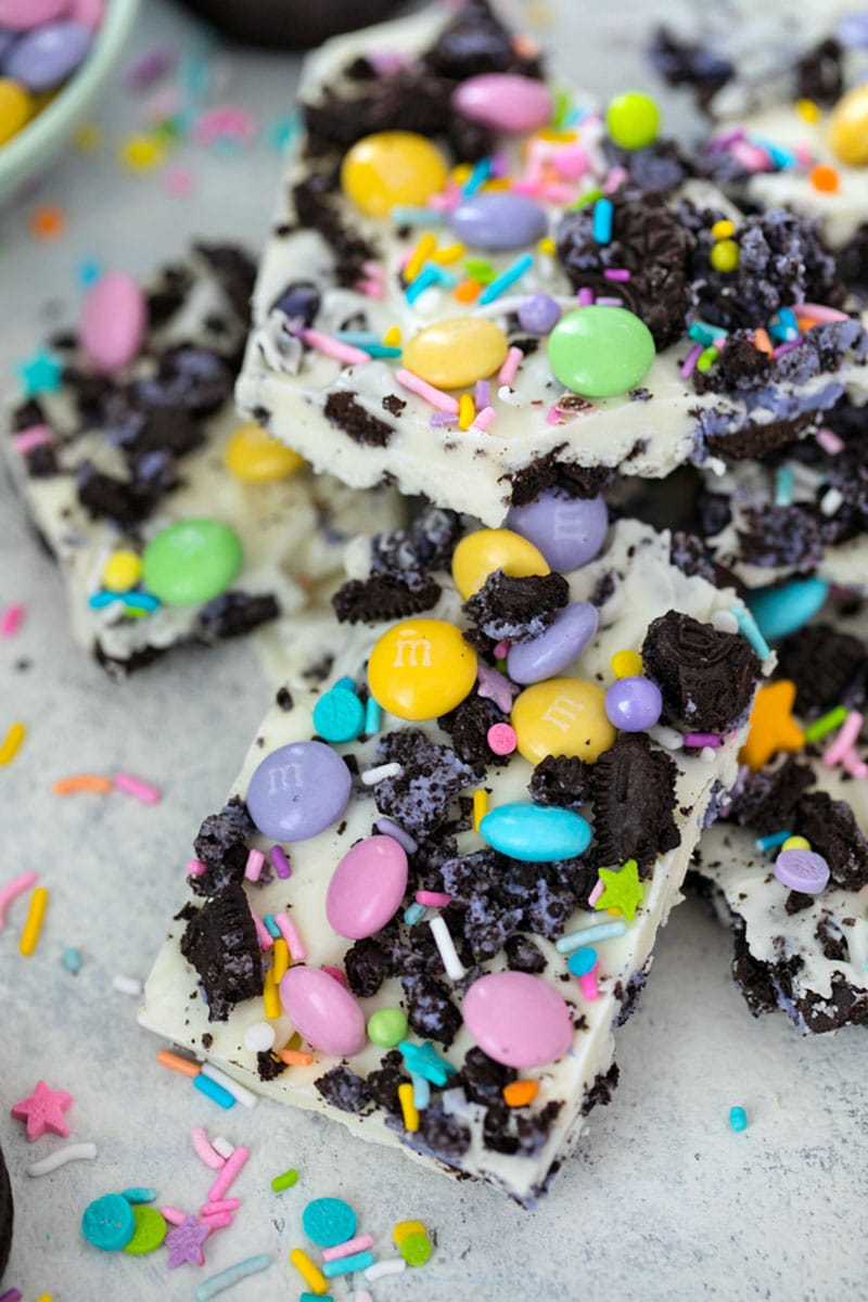 Easter Oreo Bark Recipe - We are not Martha