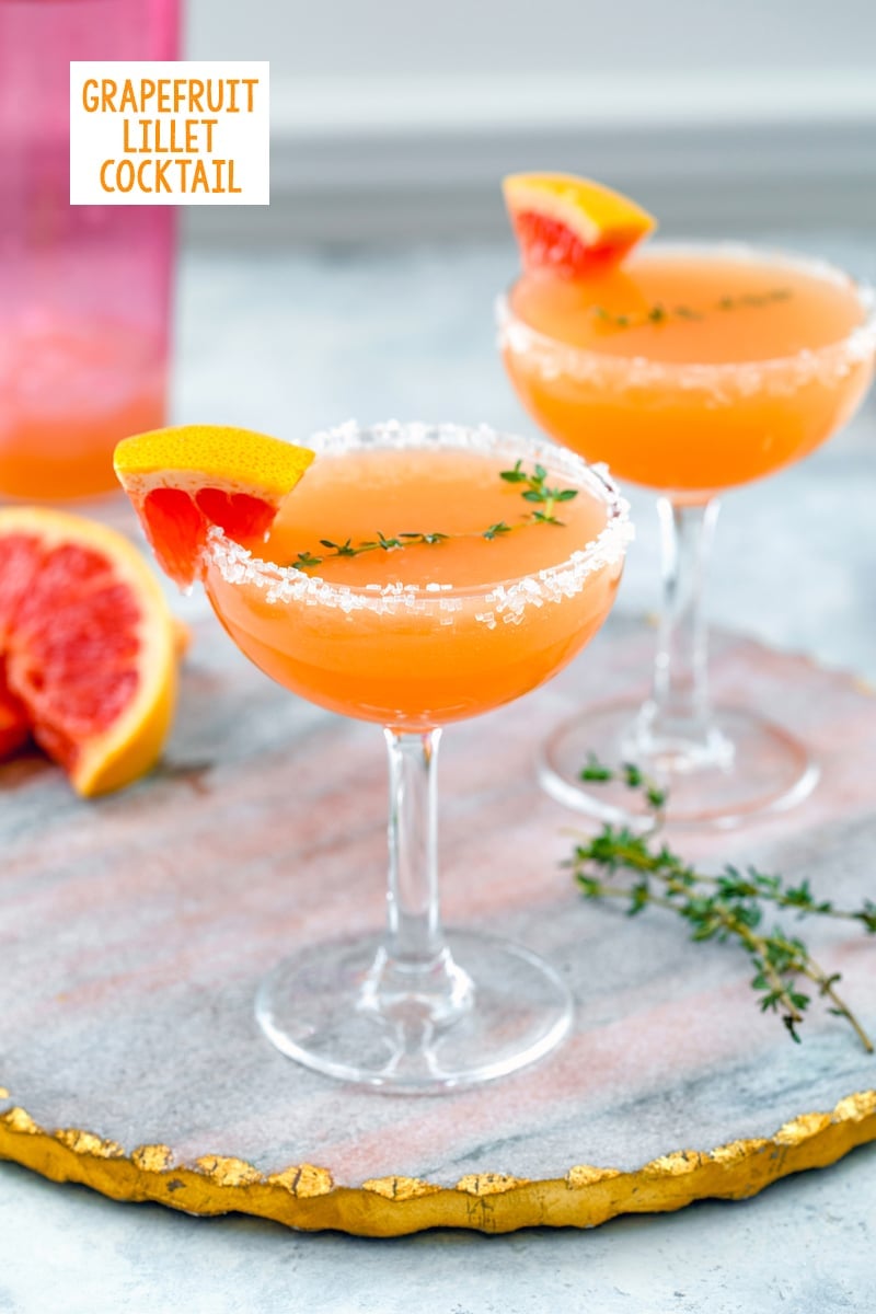 Grapefruit Lillet Cocktail Recipe | We are not Martha