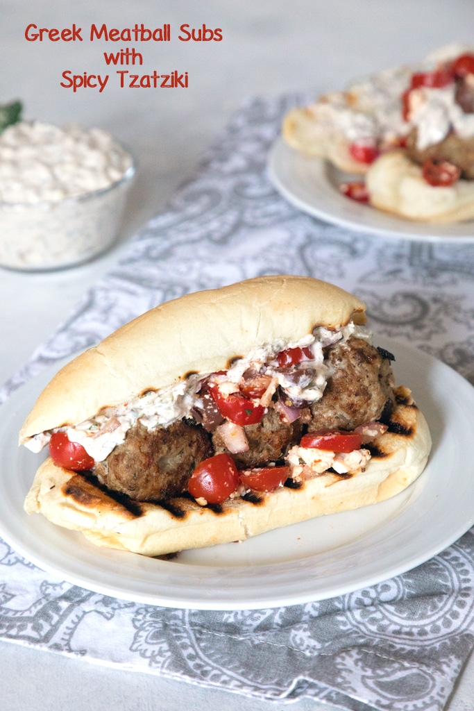 Greek Meatball Subs with Spizy Tzatziki Recipe | We are not Martha