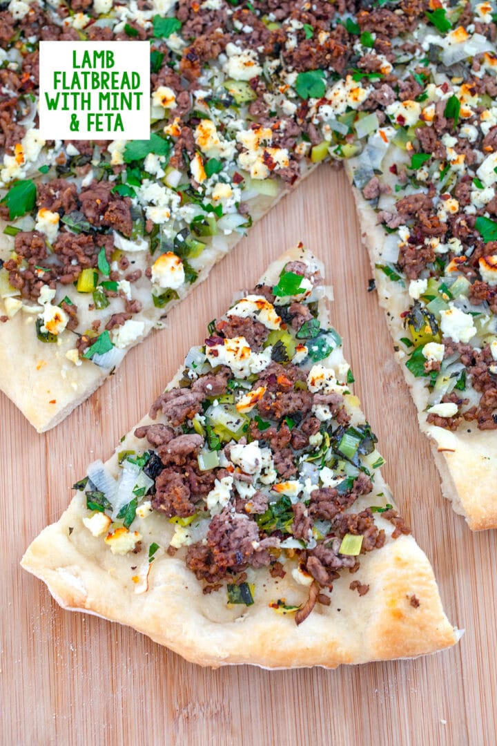 Lamb Flatbread with Mint and Feta Recipe | We are not Martha