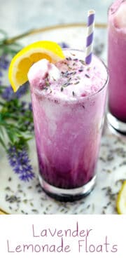 Lavender Lemonade Floats Recipe | We are not Martha