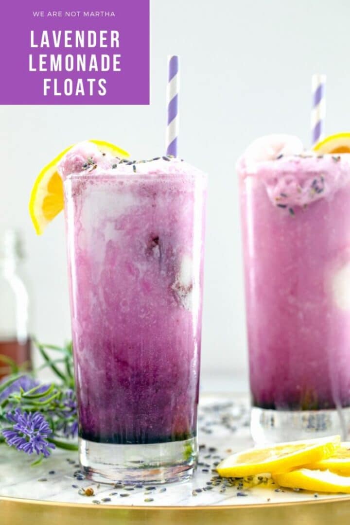 Lavender Lemonade Floats Recipe | We are not Martha