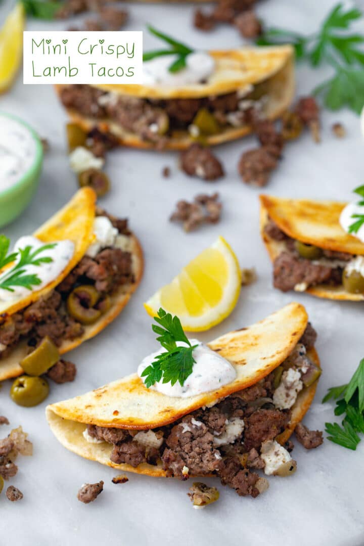 Mini Crispy Lamb Tacos Recipe - We are not Martha