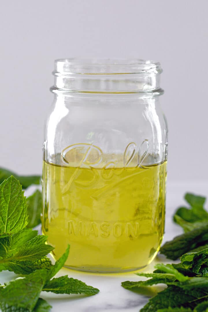 Mint Simple Syrup Recipe | We are not Martha