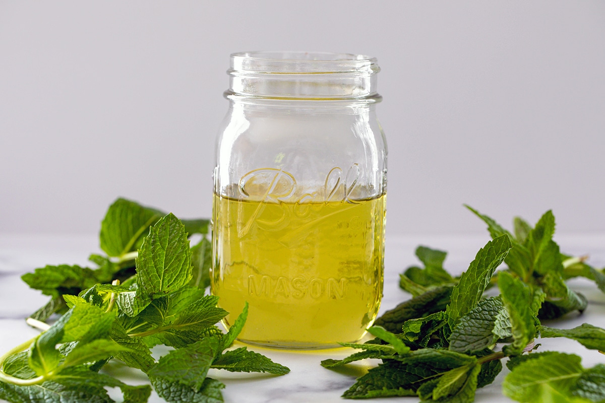 Mint Simple Syrup Recipe | We are not Martha