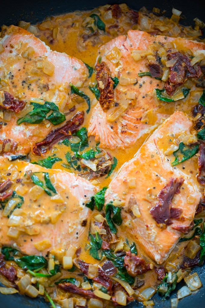 One-Pan Creamy Chipotle Salmon Recipe | We are not Martha