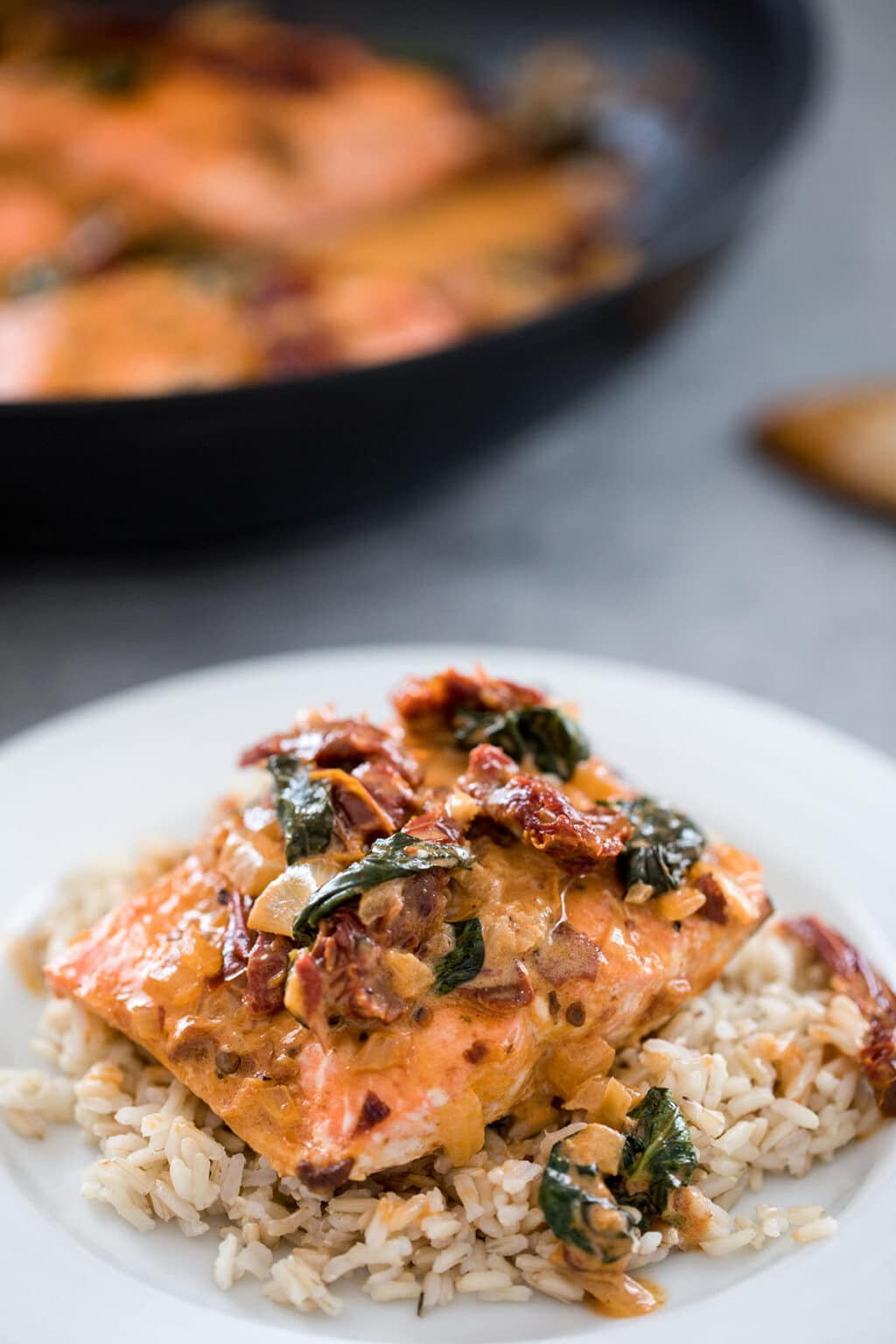 One-Pan Creamy Chipotle Salmon Recipe | We are not Martha