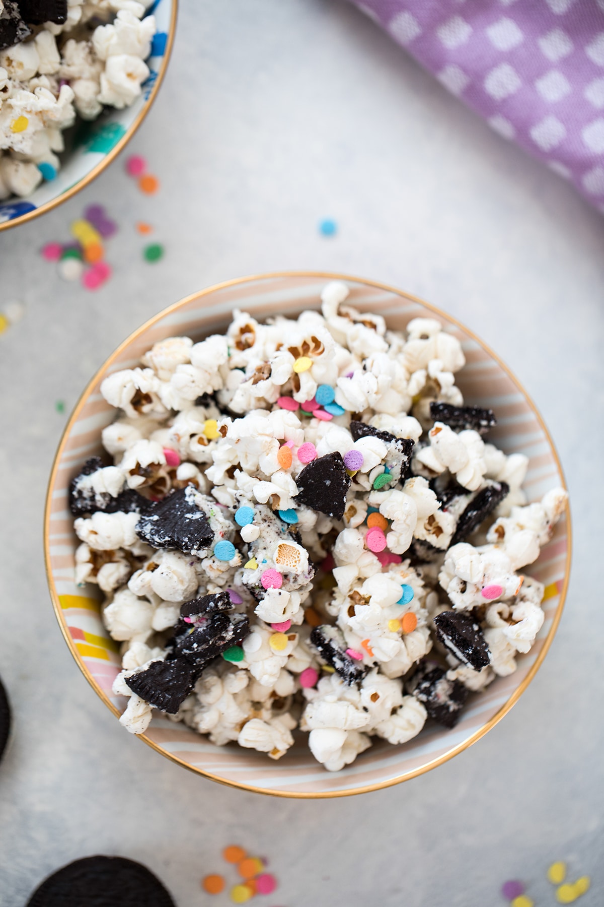Oreo Funfetti Popcorn Recipe | We are not Martha