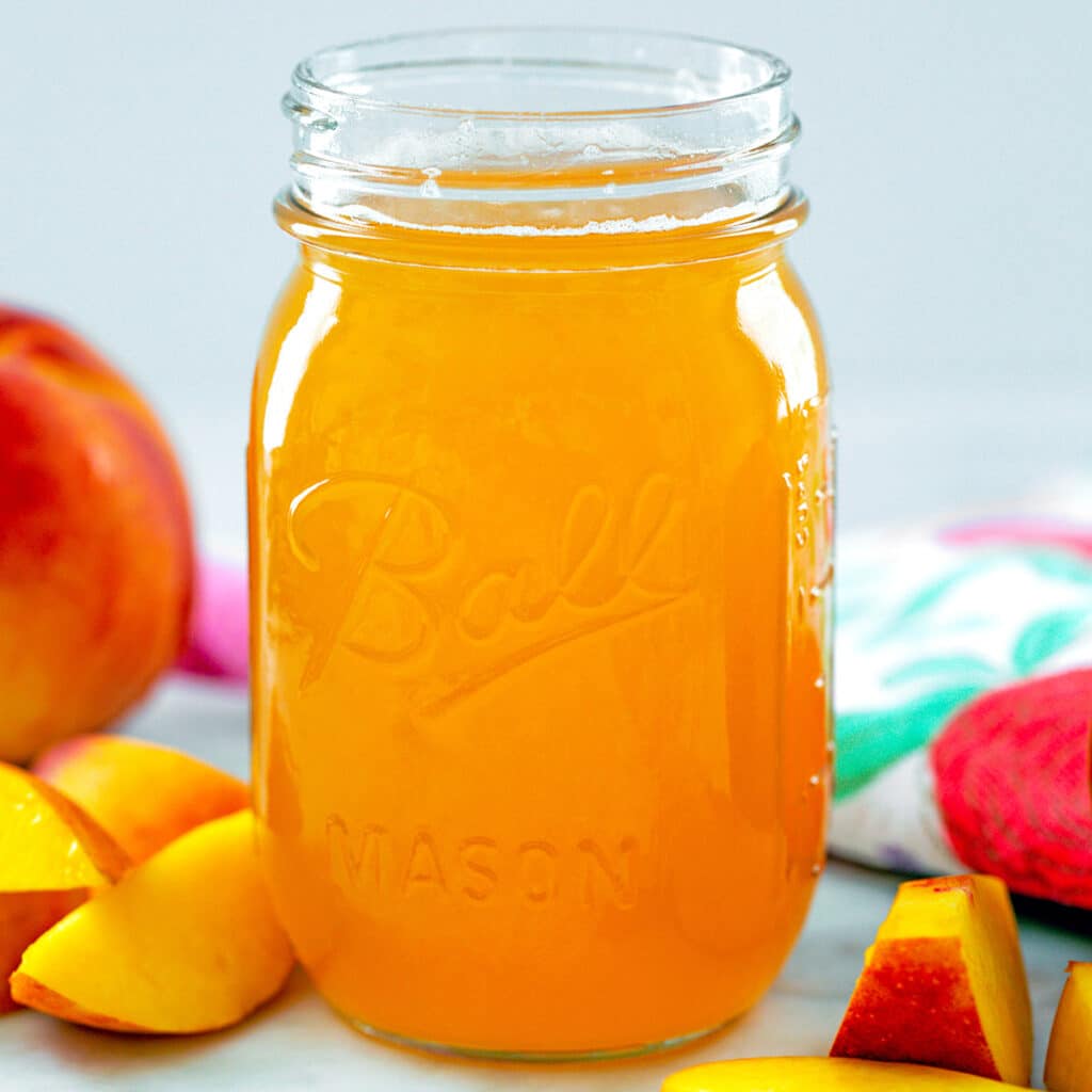 Peach Simple Syrup Recipe | We are not Martha
