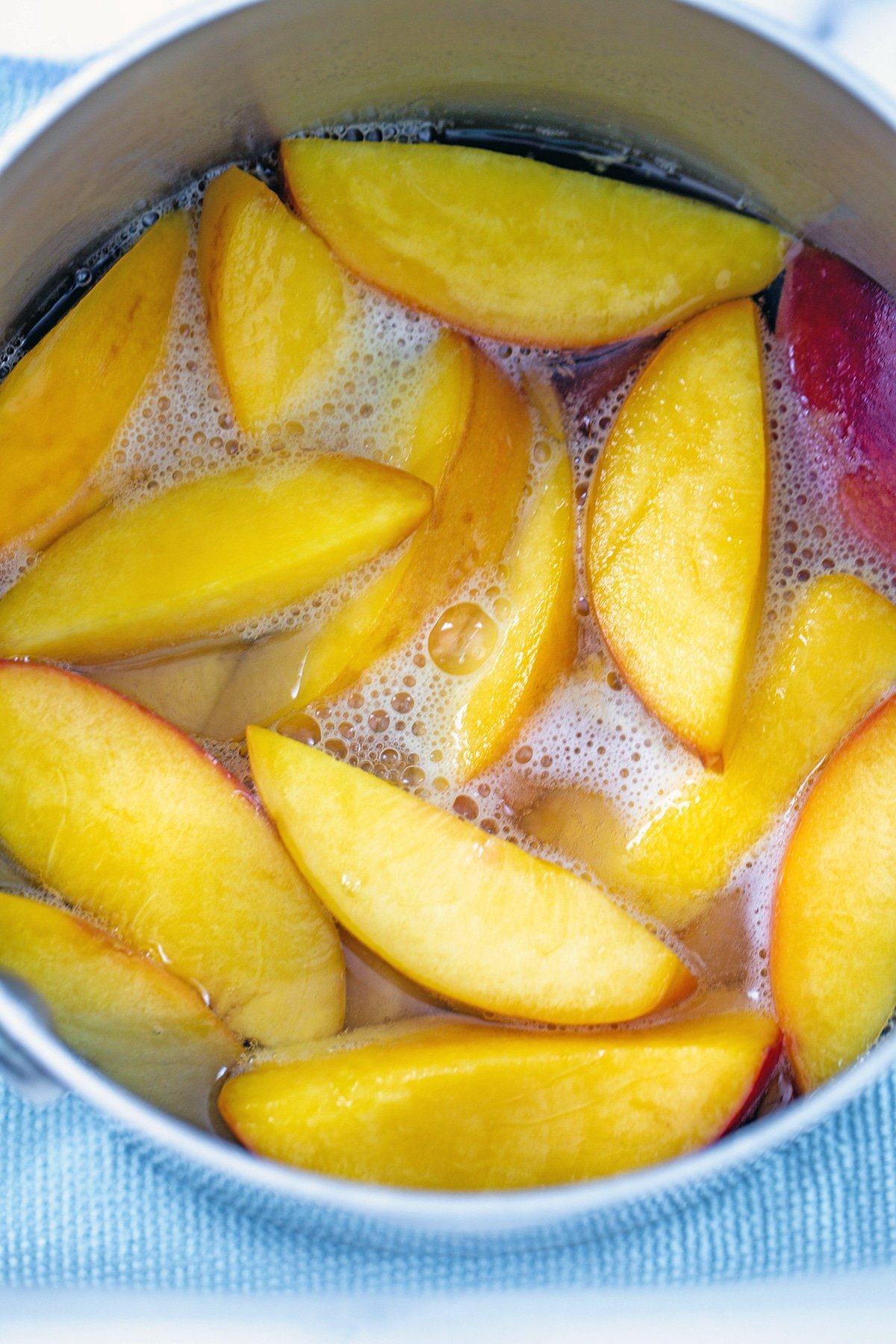 Peach Simple Syrup Recipe - We are not Martha
