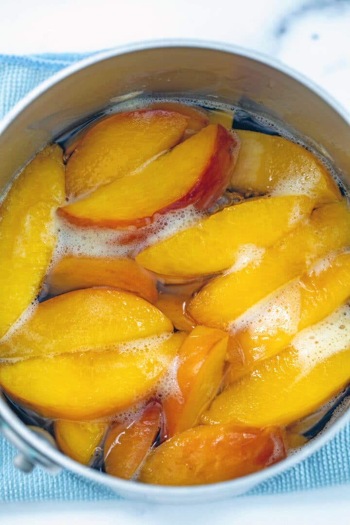 Peach Simple Syrup Recipe - We are not Martha