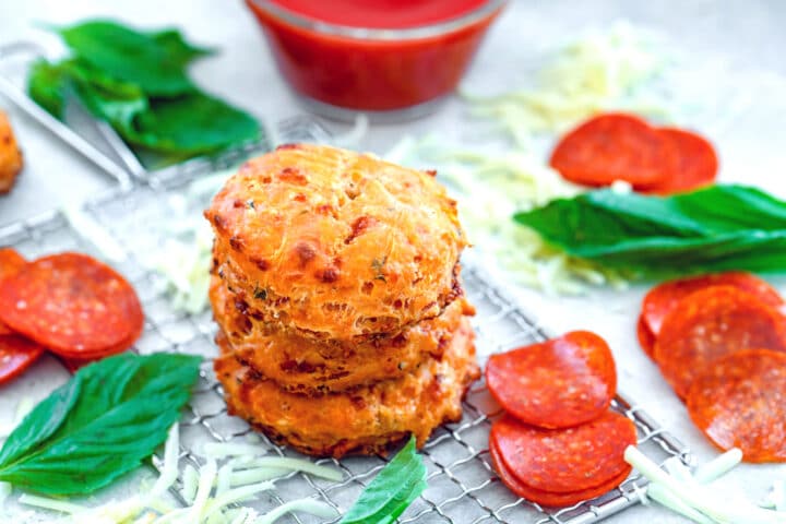 Pepperoni Pizza Biscuits Recipe - We are not Martha