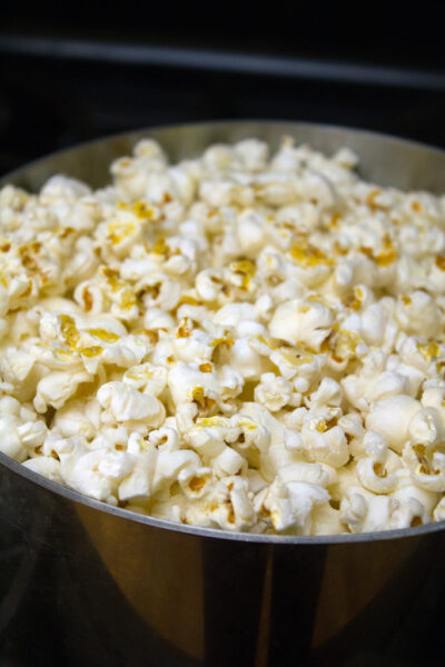 Baked Kale Parmesan Popcorn