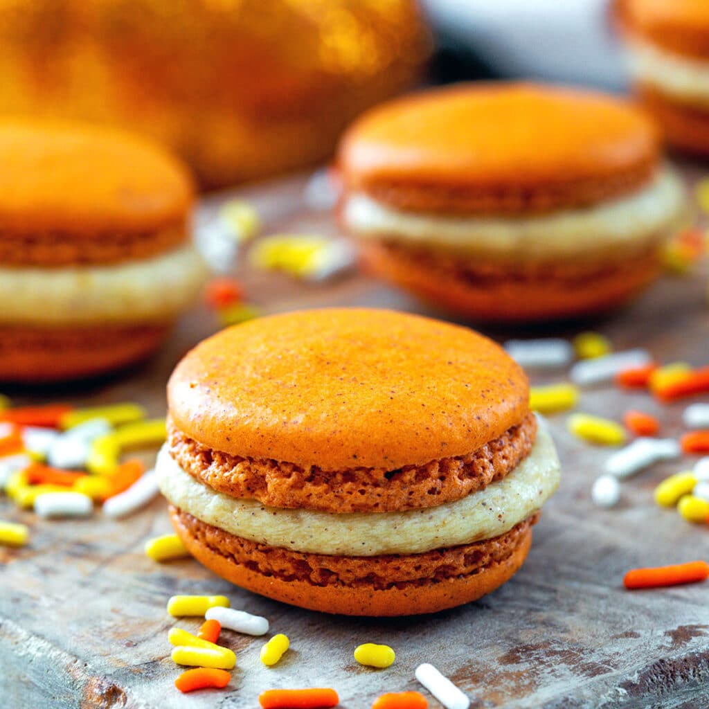 Pumpkin Macarons Recipe - We are not Martha