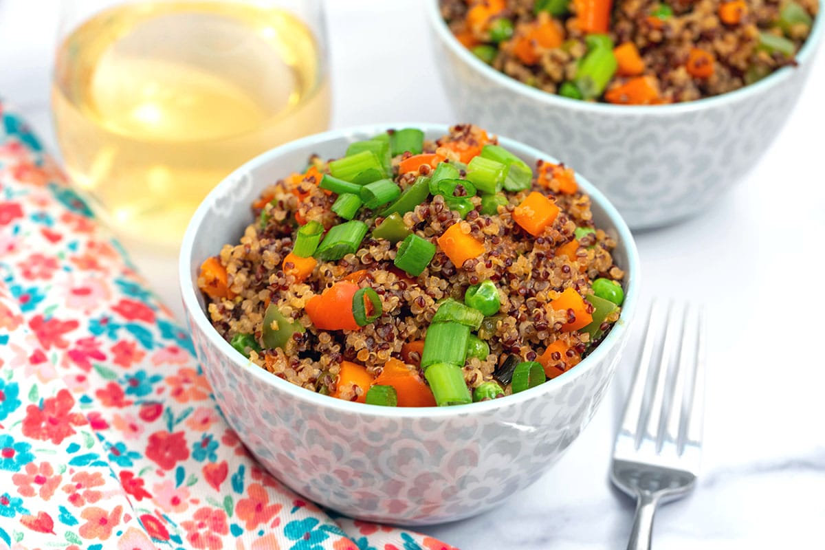 Easy Quinoa Fried Rice Recipe | We are not Martha