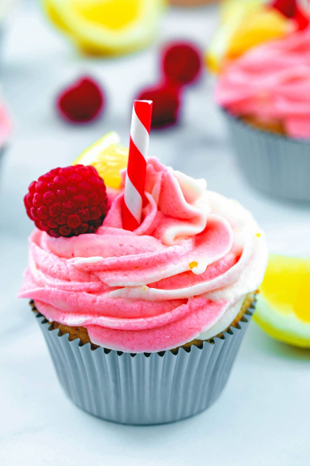 Raspberry Lemonade Cupcakes Recipe | We are not Martha