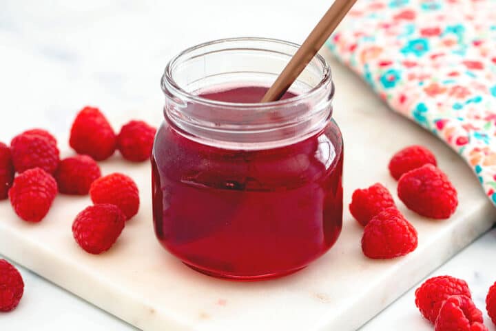 Raspberry Simple Syrup Recipe - We are not Martha
