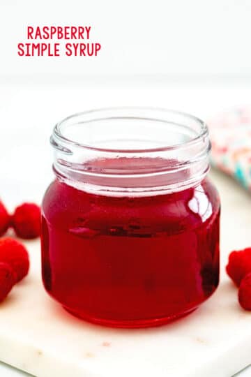 Raspberry Simple Syrup Recipe - We are not Martha
