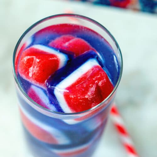 Red, White, and Blue Ice Cubes | We are not Martha