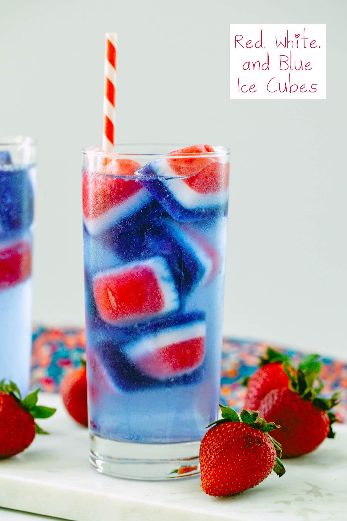 Red, White, and Blue Ice Cubes | We are not Martha