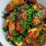 Sizzling Garlic Chicken Wings Recipe - We are not Martha