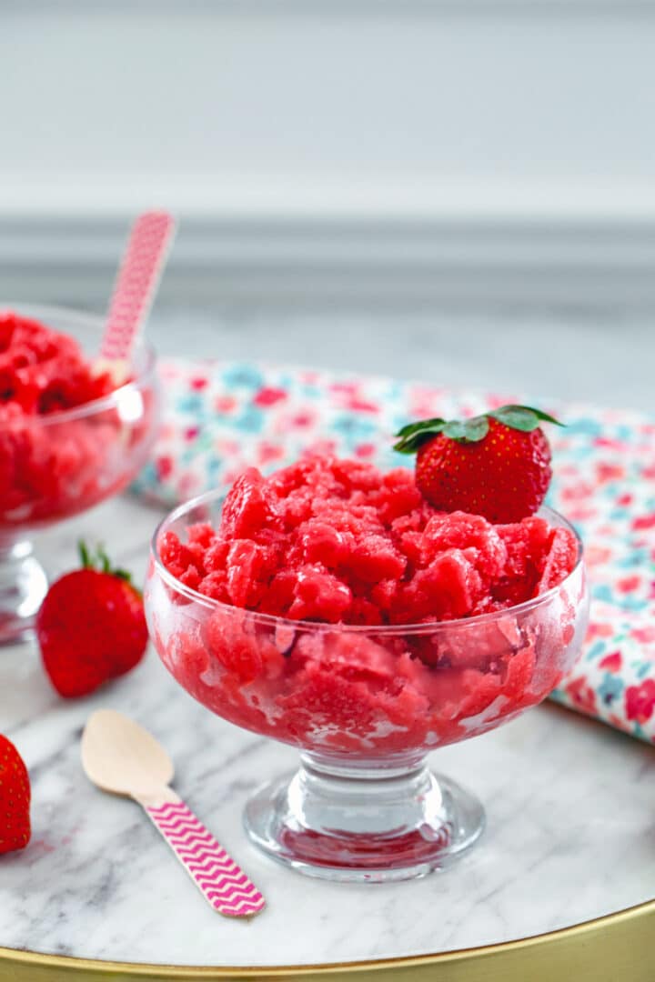 Strawberry Granita Dessert Recipe - We are not Martha