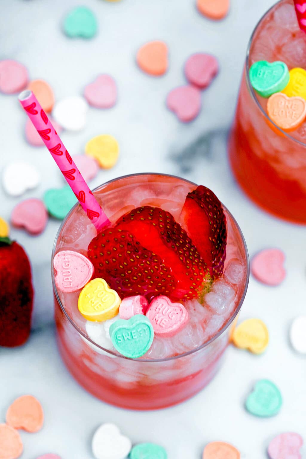 Strawberry Vanilla Love Potion Cocktail Recipe - We are not Martha