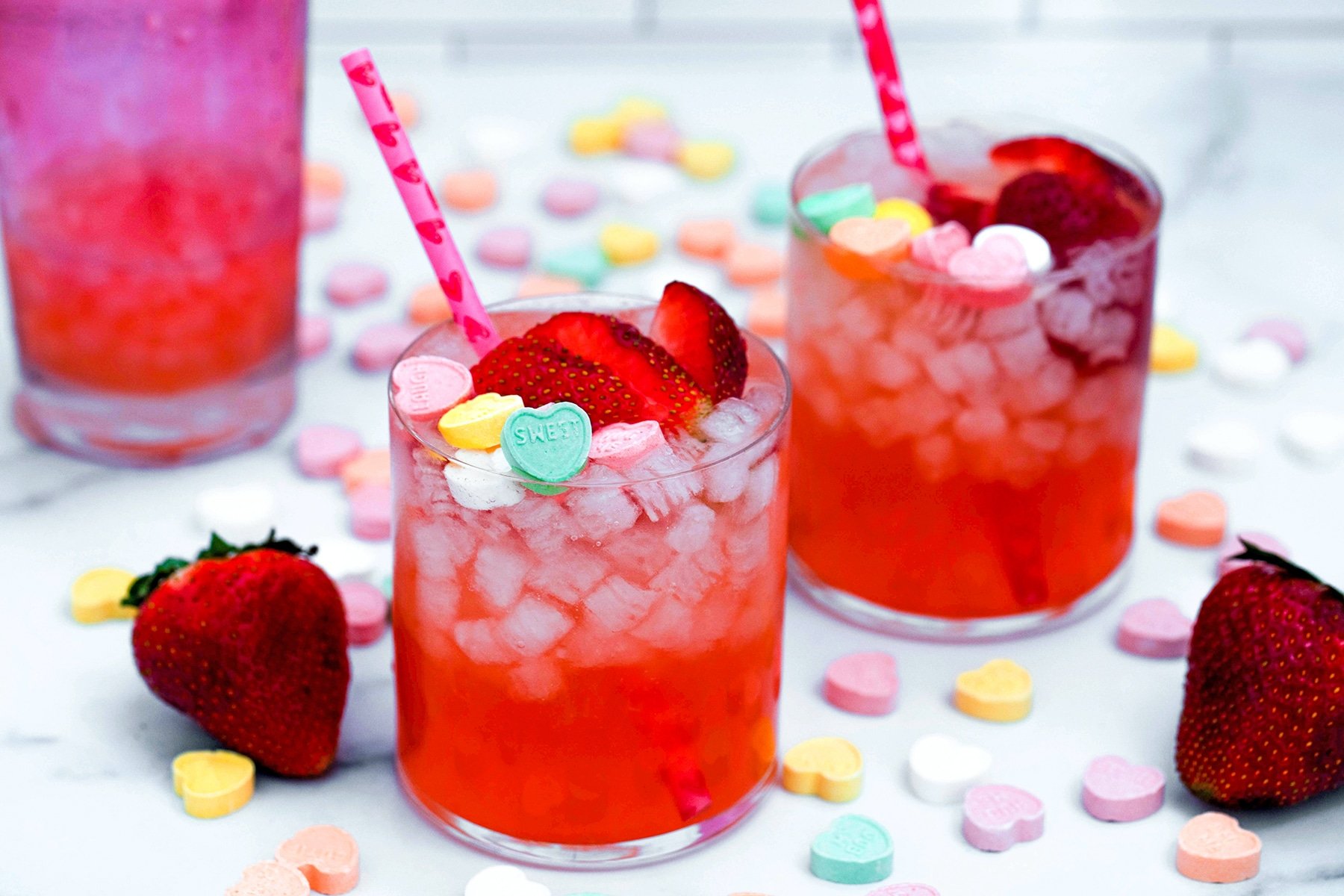 Strawberry Vanilla Love Potion Cocktail Recipe - We are not Martha