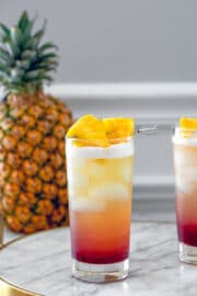 Tropical Gin Sunrise Cocktail Recipe - We are not Martha