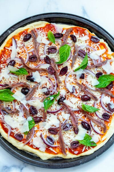 Anchovy Pizza Recipe - We are not Martha